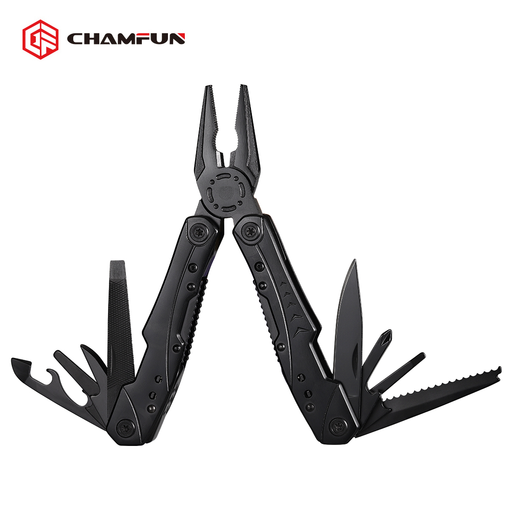 Practical Outdoor Survival Camping Black Finished Pliers Multi Tool ...
